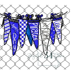 Pirates PNG | Blue White | Digital File | Go Fight Win | Custom Pennant ...