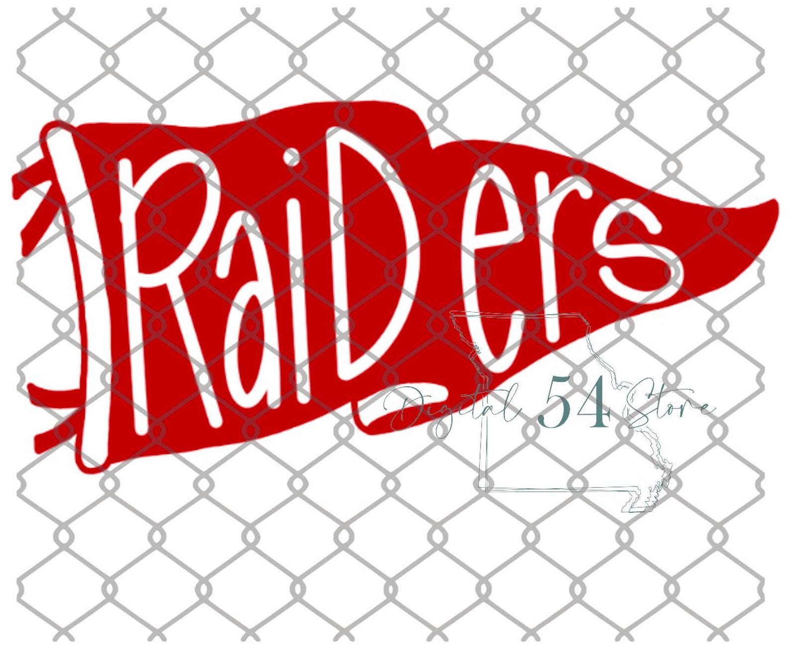 Raiders Flag PNG | THREE Prints | Digital Download | Cut File | School ...
