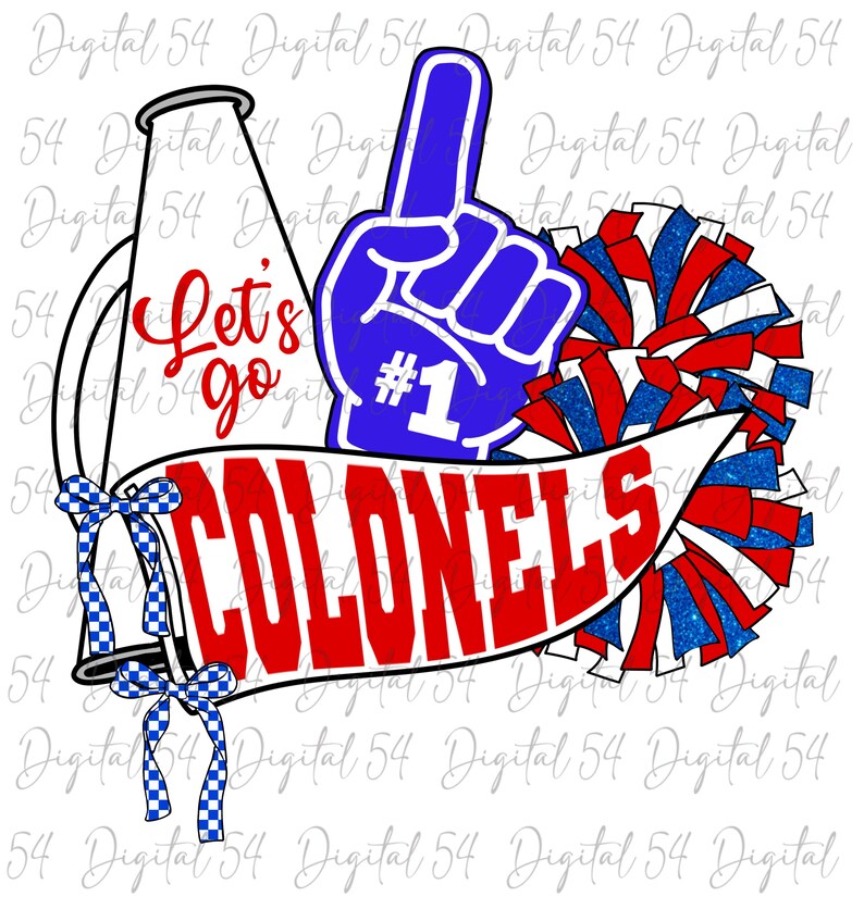 Colonels Pennant Bundle PNG | Cute Digital File | Go Fight Win | Cute ...