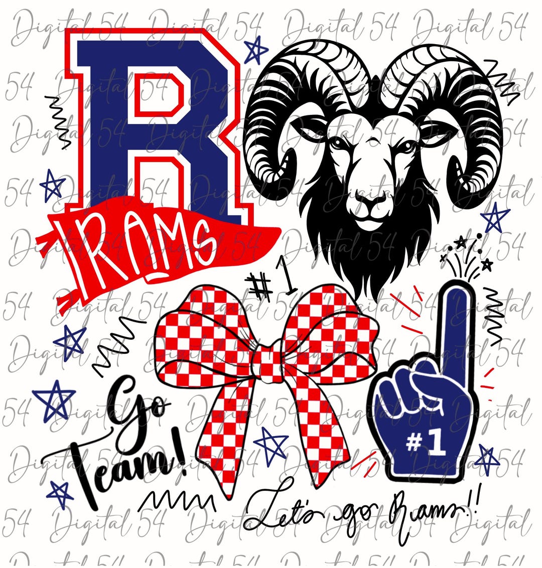 Rams School Spirit PNG: Graffiti Design (digital File) - Etsy