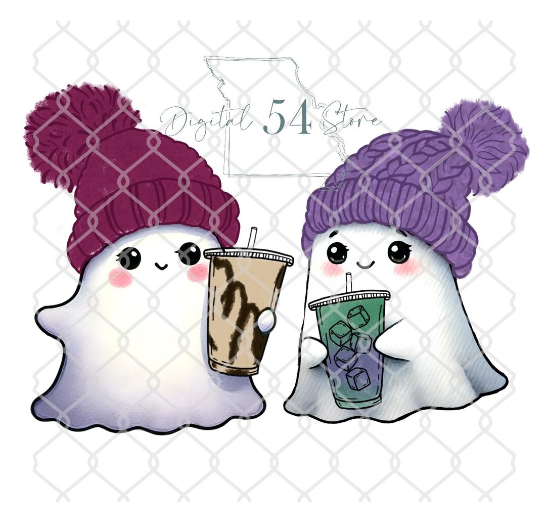 Ghost Friends Tea and Shake Healthy Tea Digital File Designs Loaded ...