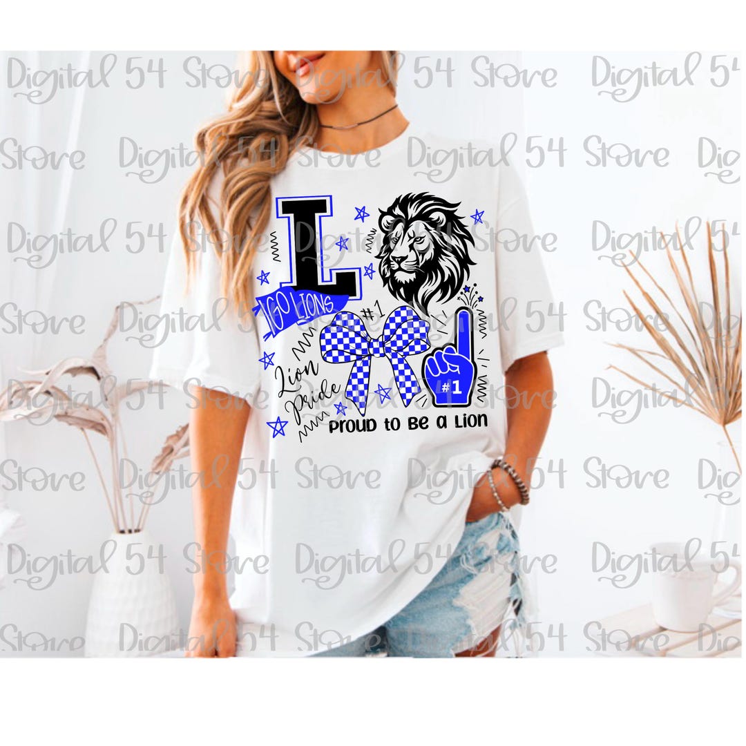 Lions Busy Design PNG L Printable File | Instant Download | School ...