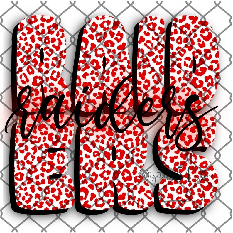 Raiders PNG | Digital Download | Cut File | School Spirit | Custom PNG ...