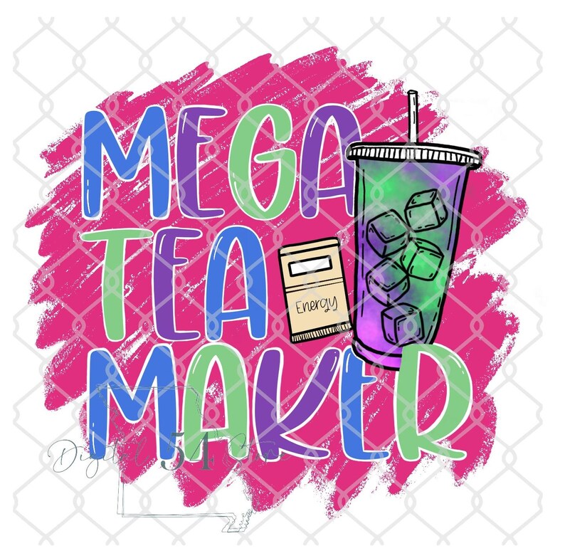Mega Tea Maker PNG | Healthy Shake | Digital File | THREE Different ...
