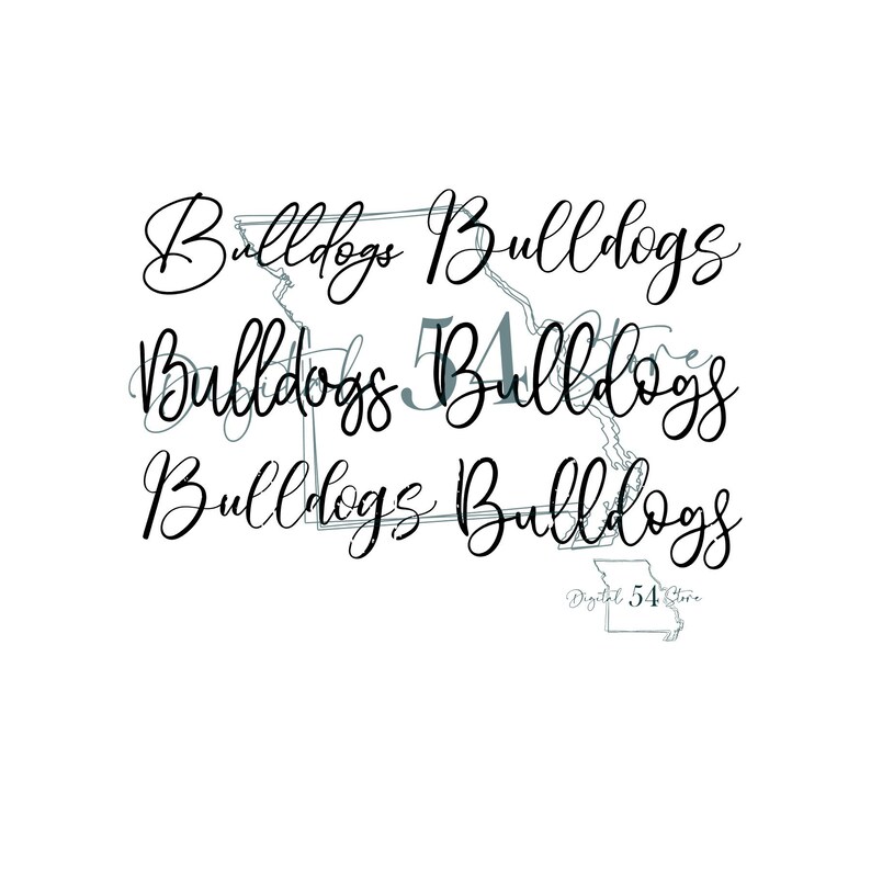Bulldogs School Spirit SVG | 6 Text Fonts | Digital Download | Cut File ...