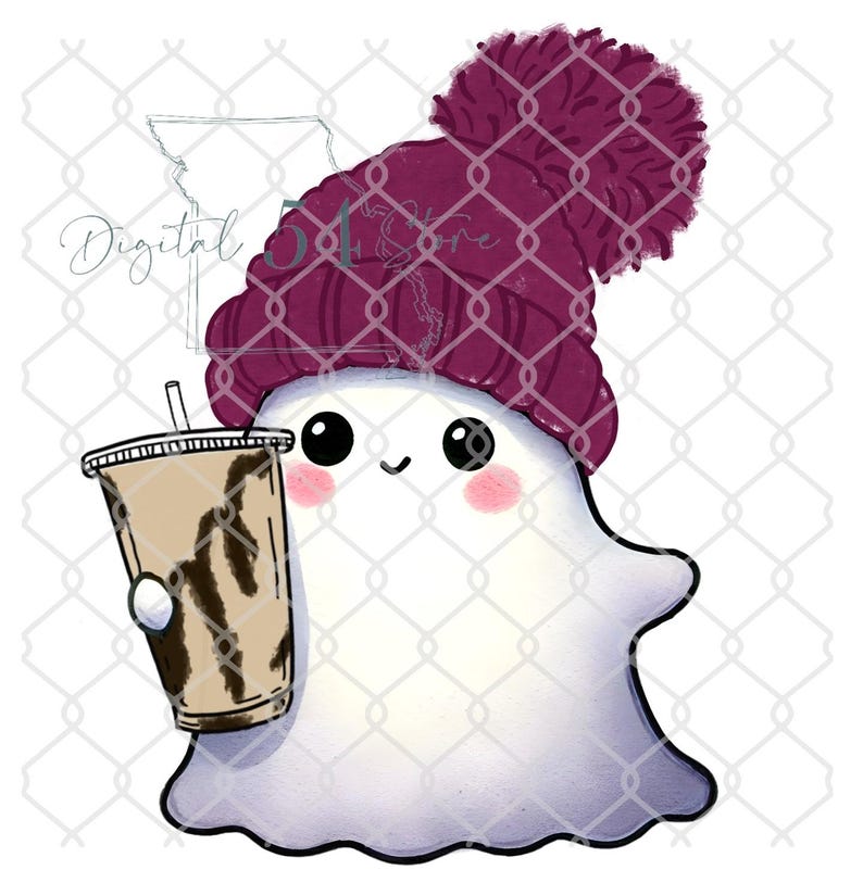 Shake Ghost PNG | Healthy Tea | Digital File | Different Designs ...