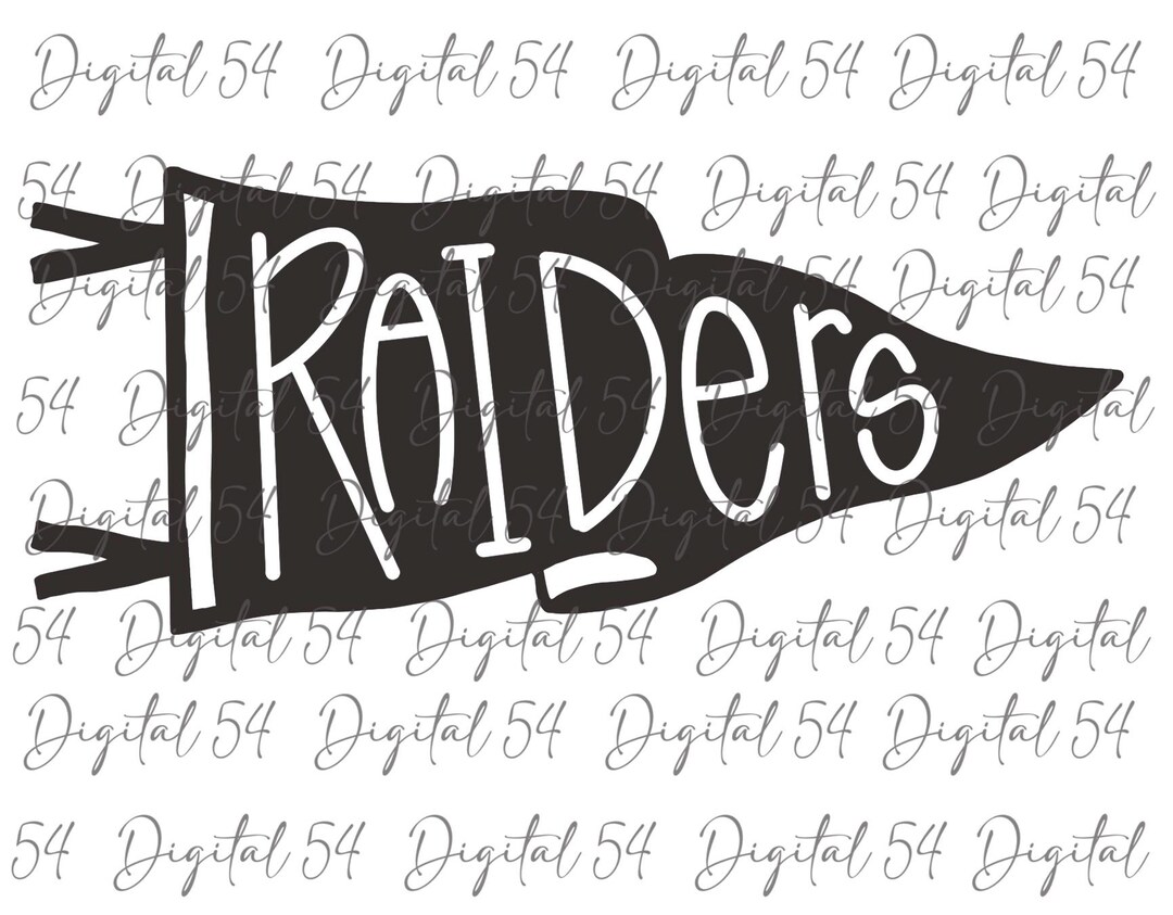 Raiders Flag PNG | THREE Prints | Digital Download | Cut File | School ...