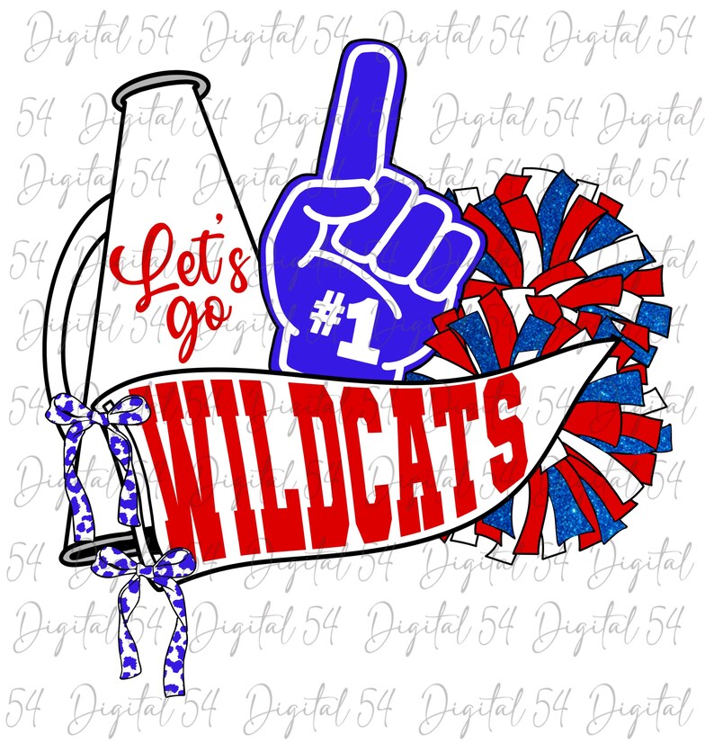 Wildcats Pennant PNG | Cute Digital File | Go Fight Win | Custom ...