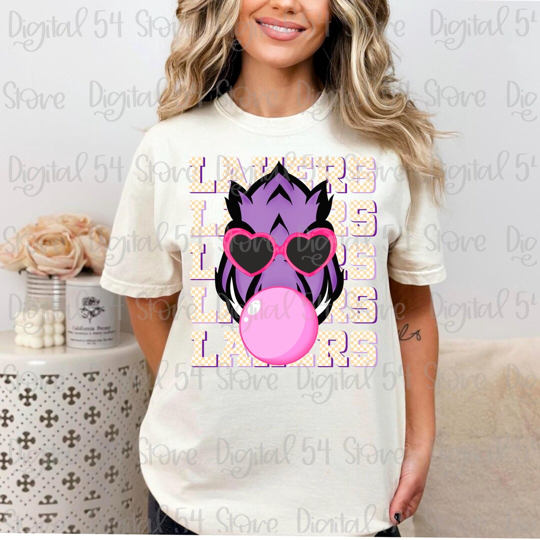 Lakers PNG | Cute Print | Digital Download| Hog | School Spirit ...