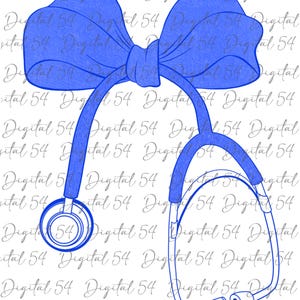Stethoscope Bow PNG | Nurse PNG | Digital File | Doctor Design ...