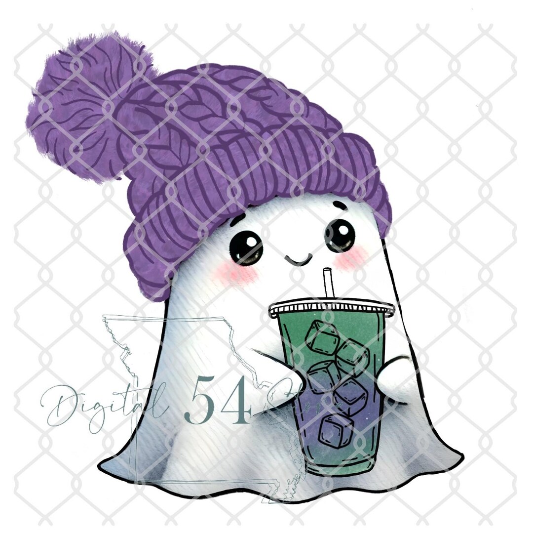 Tea Ghost PNG Healthy Tea Digital File Different Designs Loaded Drinks ...