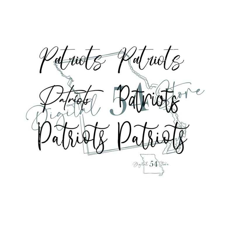 Patriots School Spirit SVG | 6 Fonts Included | Digital Download ...