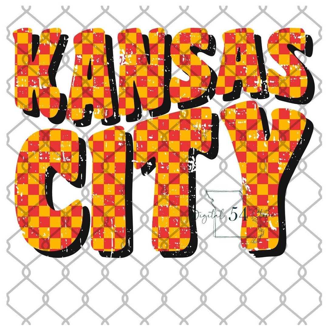 Kansas City PNG | Red and Gold | Digital File | Ready to Print ...