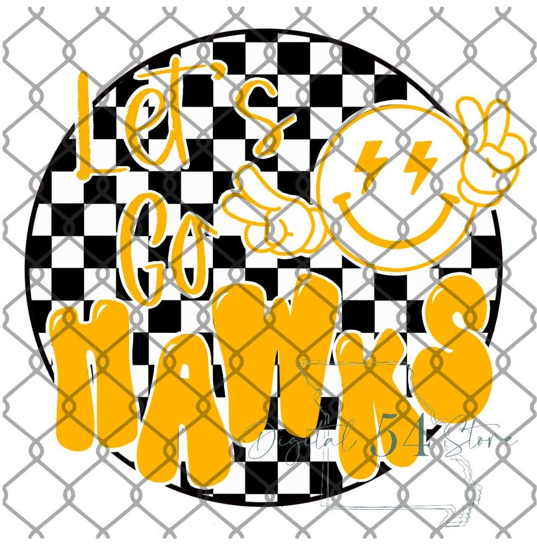 Let's Go Hawks Flag Svg Fun Prints Digital Download Cut File School ...