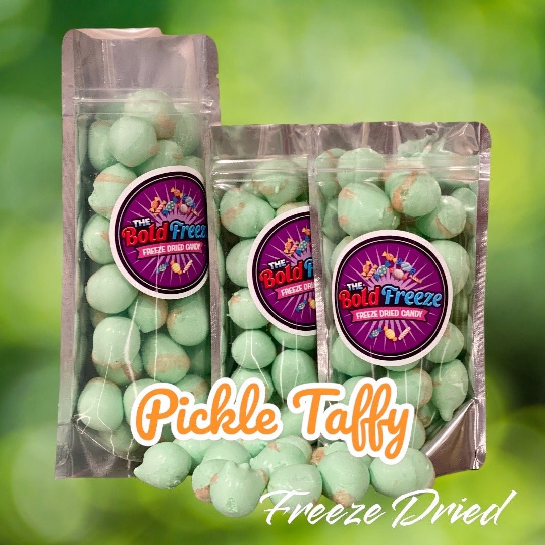 Freeze Dried Pickle Salt Water Taffy: Homemade Candy - Etsy