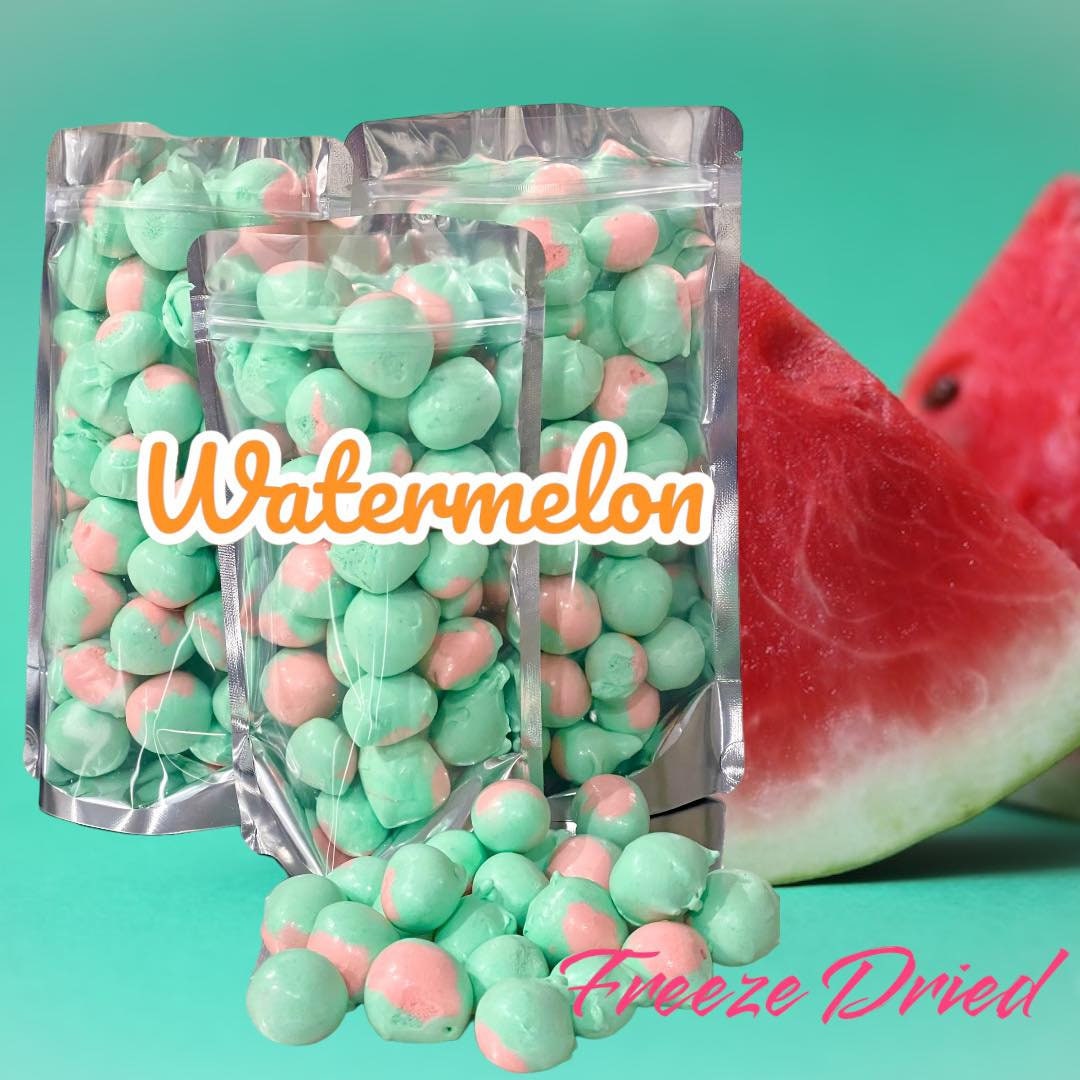 Freeze Dried Watermelon Salt Water Taffy: Crunchy Homemade Candy - Etsy