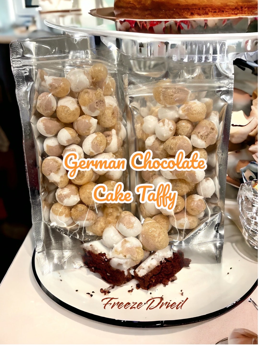 Freeze Dried German Chocolate Cake Salt Water Taffy, Crunchy Candy and ...