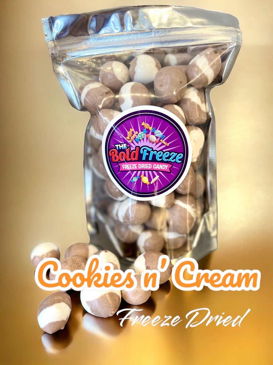 Freeze Dried Cookies and Cream Salt Water Taffy, Delectable Treats ...