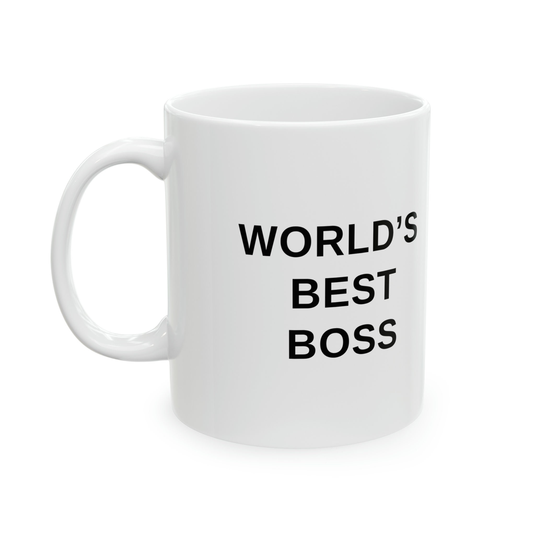 World's Best Boss Coffee Mug, Funny Office Gift, Ceramic Cup for Boss ...