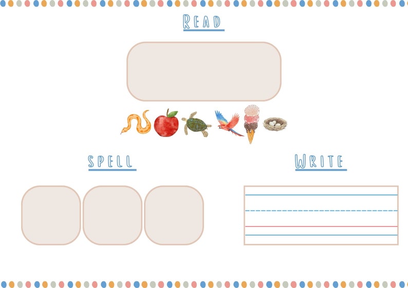 SATPIN Phonics Flashcards and Practise Board - Etsy