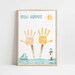 Hello Summer Handprint Art Fun Summer Craft for Kids Printable ...