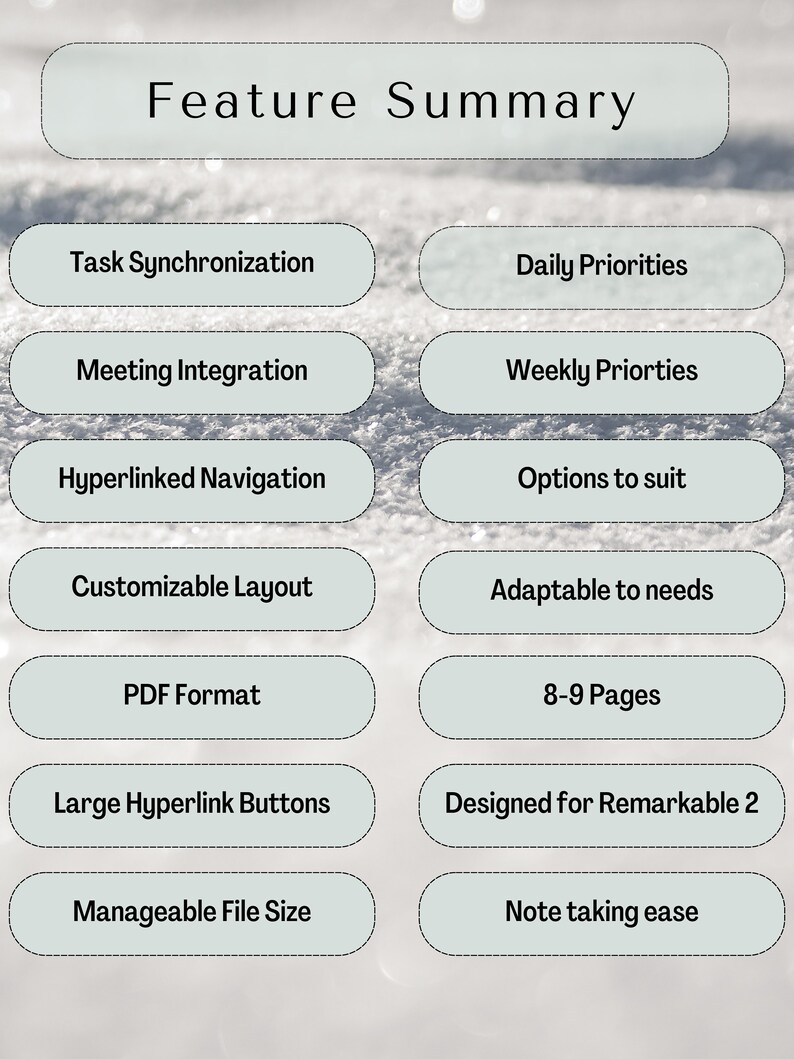 Digital Task, to Do List & Meeting Manager for Remarkable 2 Efficient Workflow Organizer ...