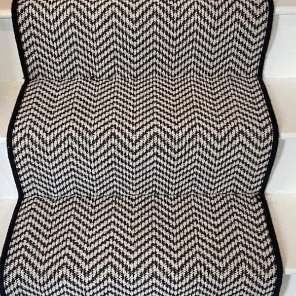 Herringbone Stair Runner - Etsy UK