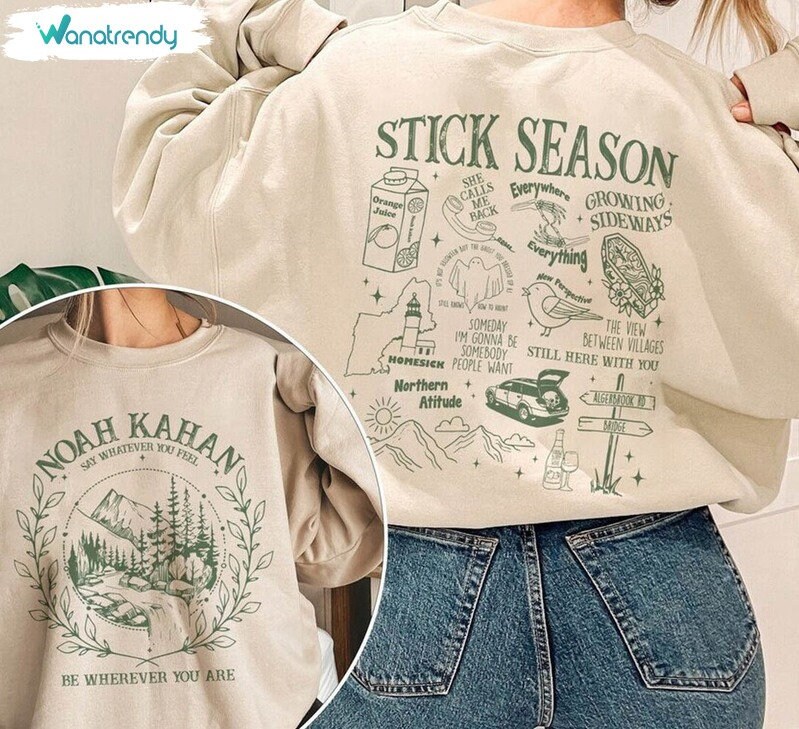 Noah Kahan Stick Season 2024 Tour Shirt, Noah Kahan Folk Pop Music sold ...
