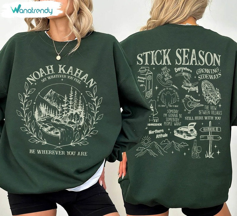 Noah Kahan Stick Season 2024 Tour Shirt, Noah Kahan Folk Pop Music sold ...