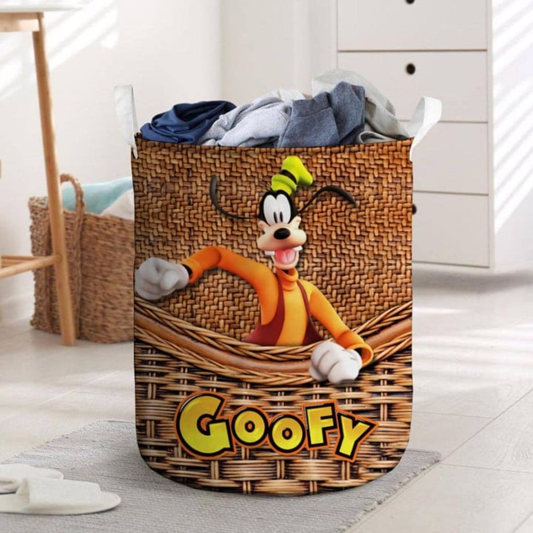 Goofy Laundry Basket, Goofy Storage Bins, Disney Clothes Basket, Goofy ...