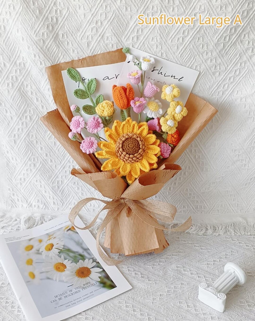 Crochet Sunflower Bouquet: Handmade Everlasting Gift - Etsy
