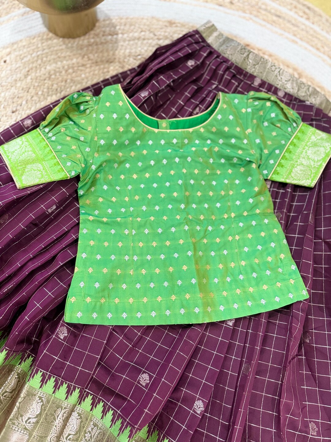 Kids Benaras Pavada Set Age 9-11 Years - Etsy