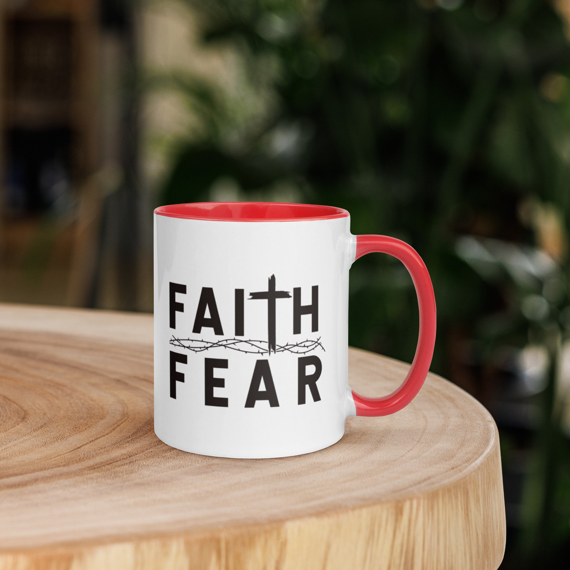 Faith Fear, Christian Mugs, Christian Coffee, Christian Gifts ...