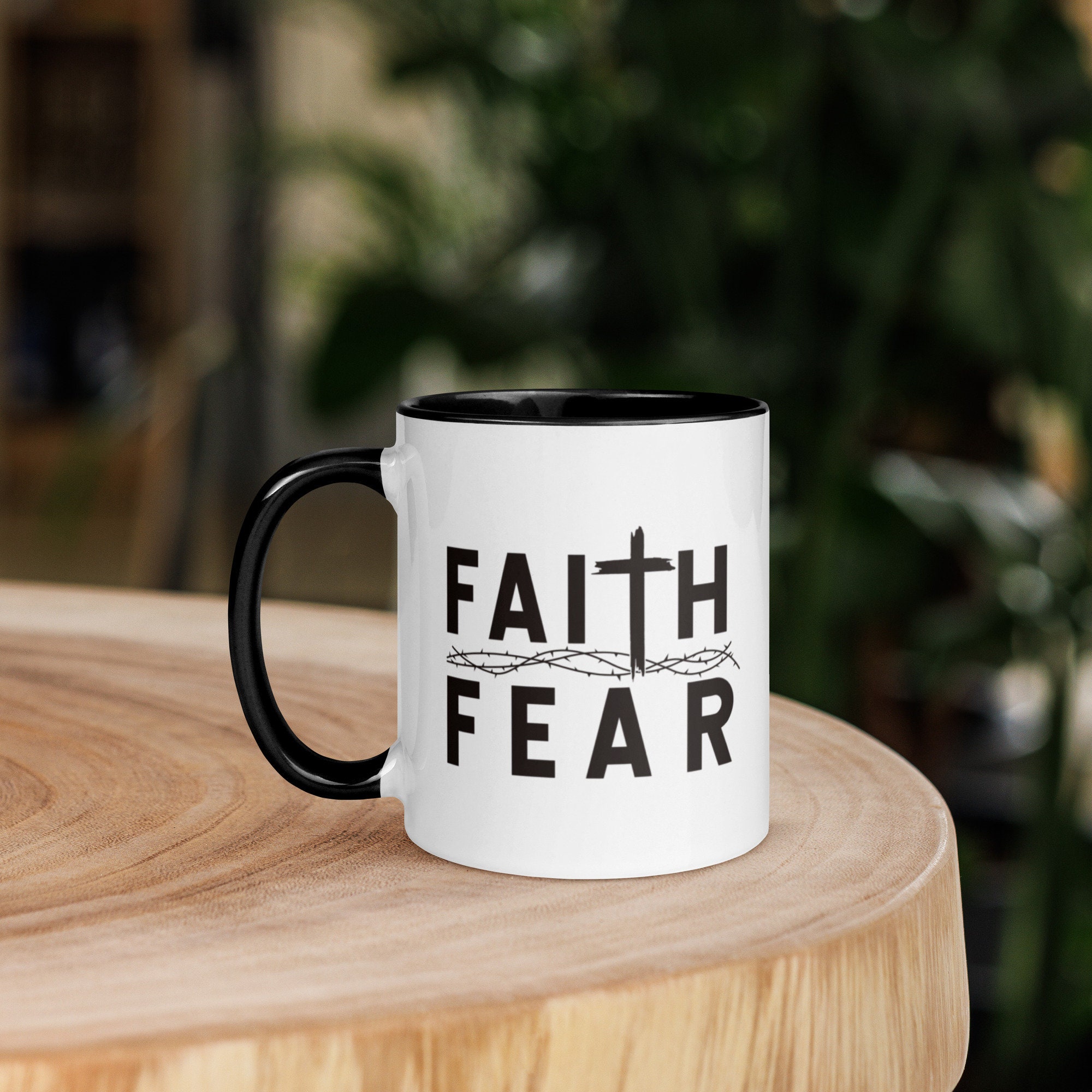 Faith Fear, Christian Mugs, Christian Coffee, Christian Gifts ...