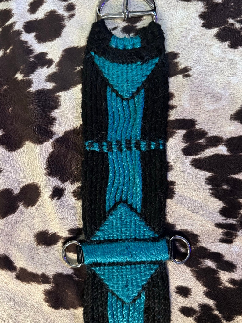 32" Custom 100% Mohair Turquoise & Black Cinch - Etsy