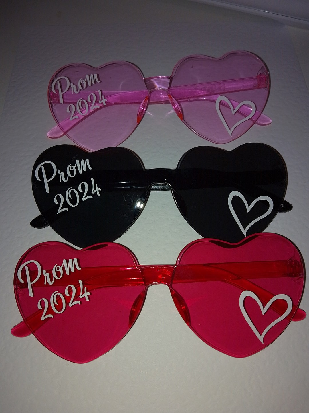 Prom 2024 Heart Glasses - Etsy