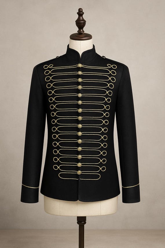The Black Parade Black Military Drummer Parade Jacket - Kilt Zone Punk ...
