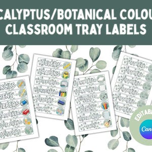 Botanical Tray Labels - Etsy UK