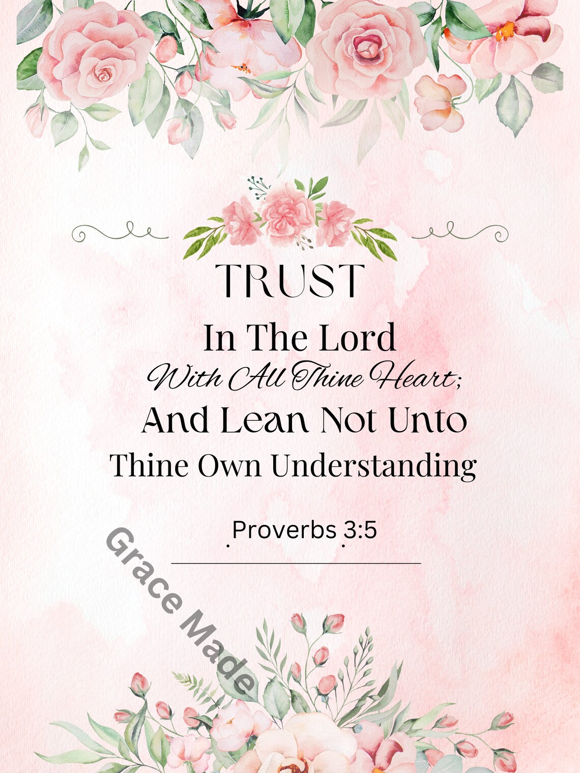 Trust in the Lord Digital Print for Download - Etsy
