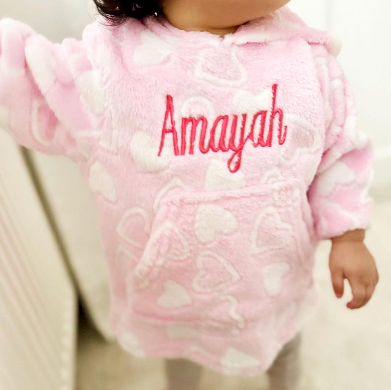 Personalised Baby/toddler Oversized Hoodie | Kids Snoodie, Kids Snuggle ...