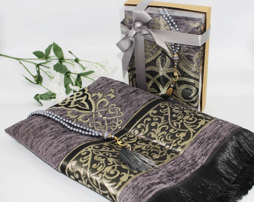 Personalised Prayer Mat Gift Set, Musallah Namaaz Prayer Salah/ Rug ...