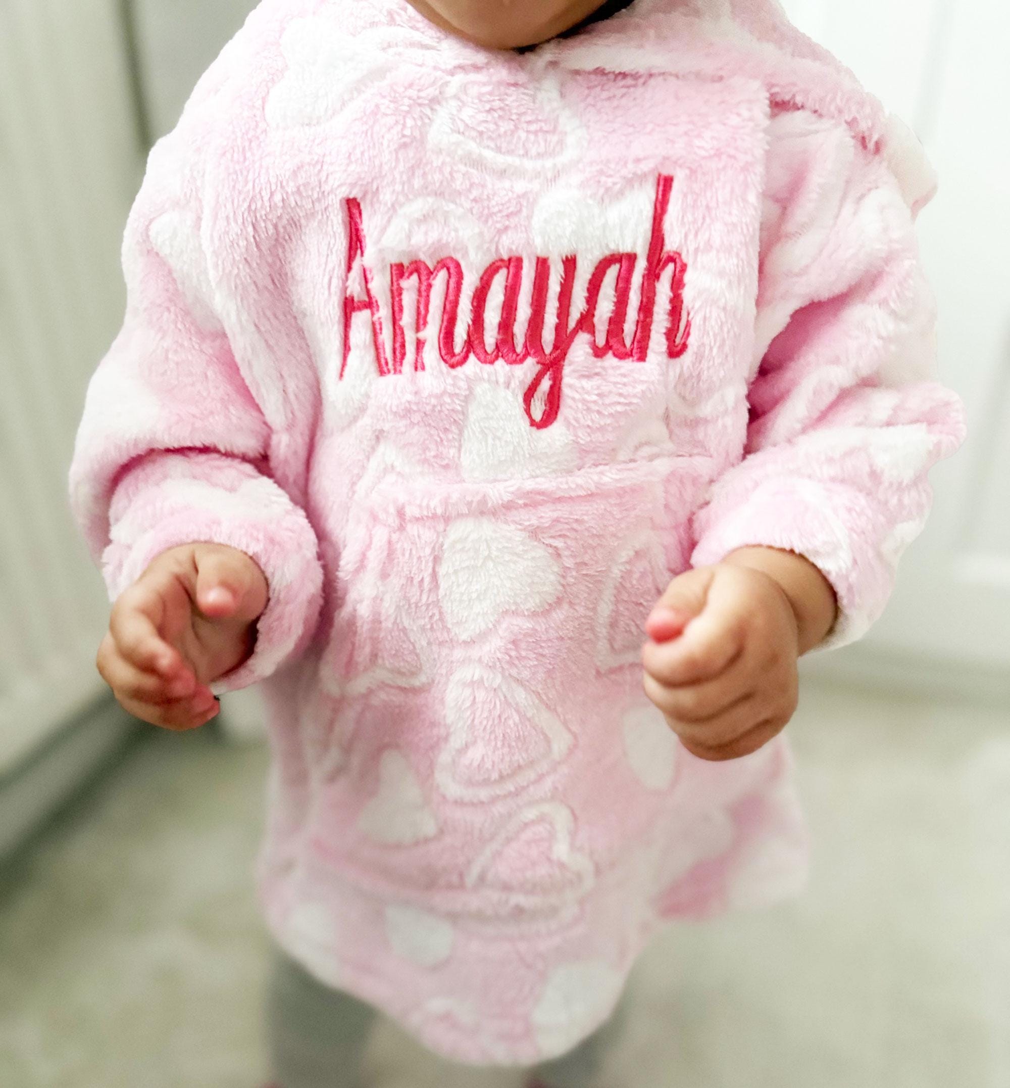 Personalised Baby/toddler Oversized Hoodie | Kids Snoodie, Kids Snuggle ...
