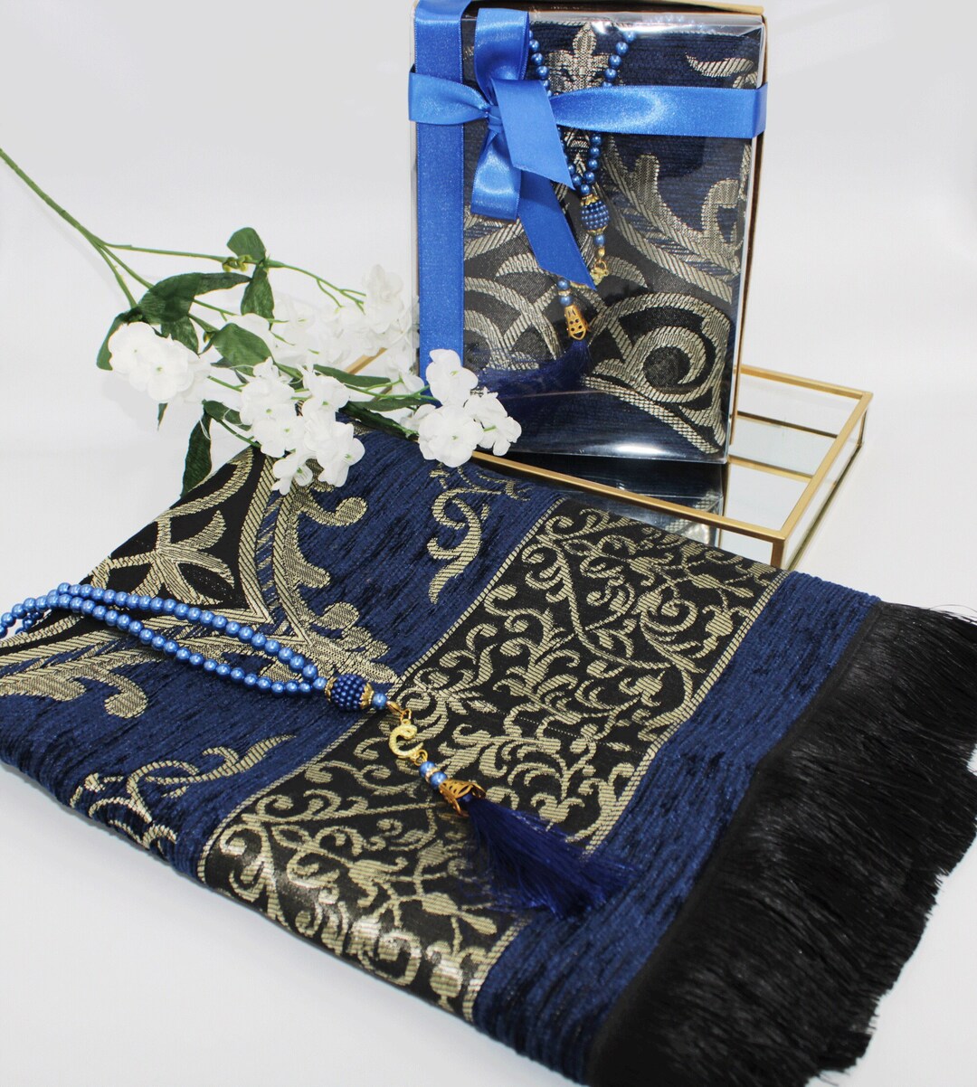 Personalised Prayer Mat Gift Set, Musallah Namaaz Prayer Salah/ Rug ...