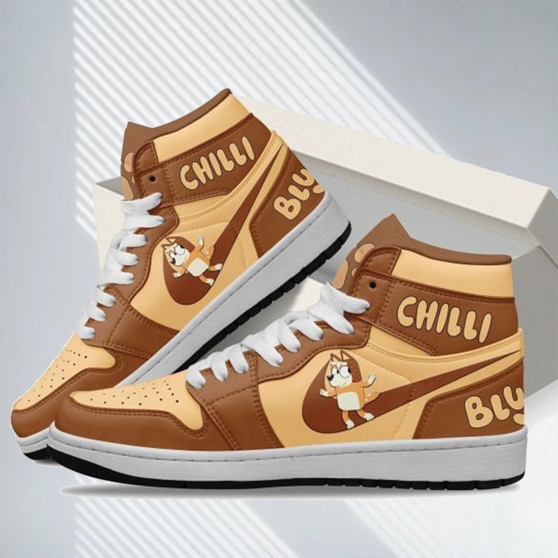 Bingo High Tops, Bluey and Bingo Shoes, Bingo Cartoon Sneakers for Kid ...