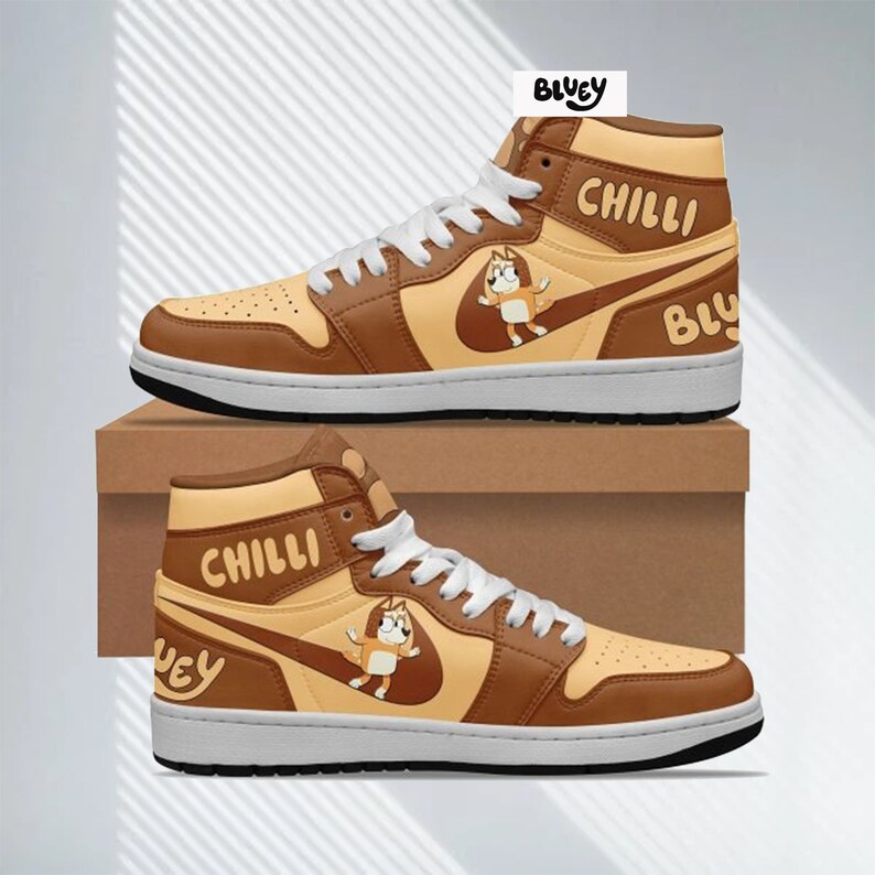 Bingo High Tops, Bluey and Bingo Shoes, Bingo Cartoon Sneakers for Kid ...