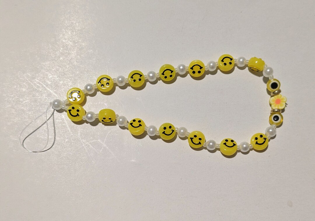 Smileys and Pearls Super Cute Preppy Phone Charm - Etsy