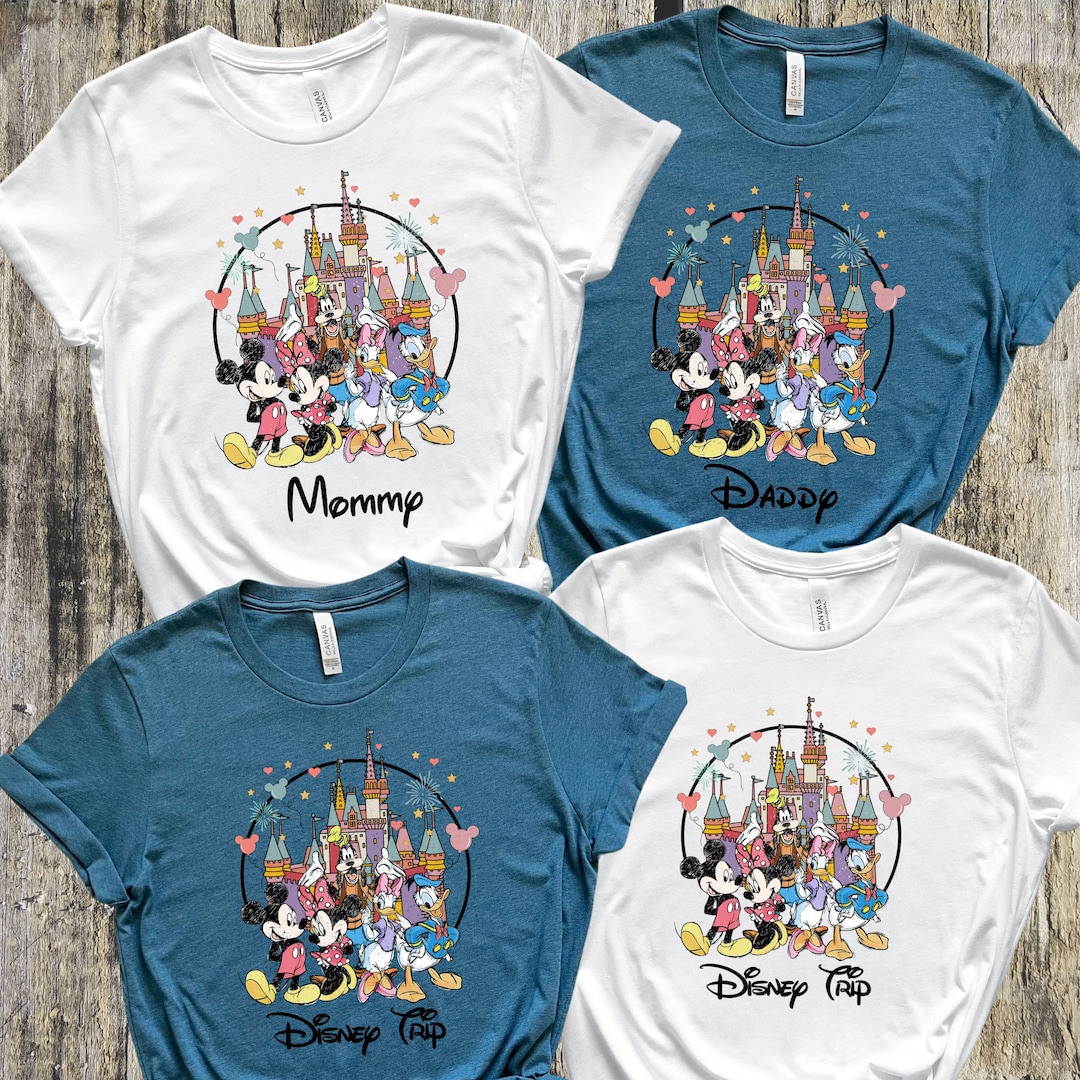 Custom Disney Castle Shirt, Disney Family Name Shirt, Disney Family ...