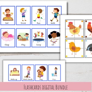 ULTIMATE Digital Flashcards Bundle, Printable, Kids, English Flashcards ...