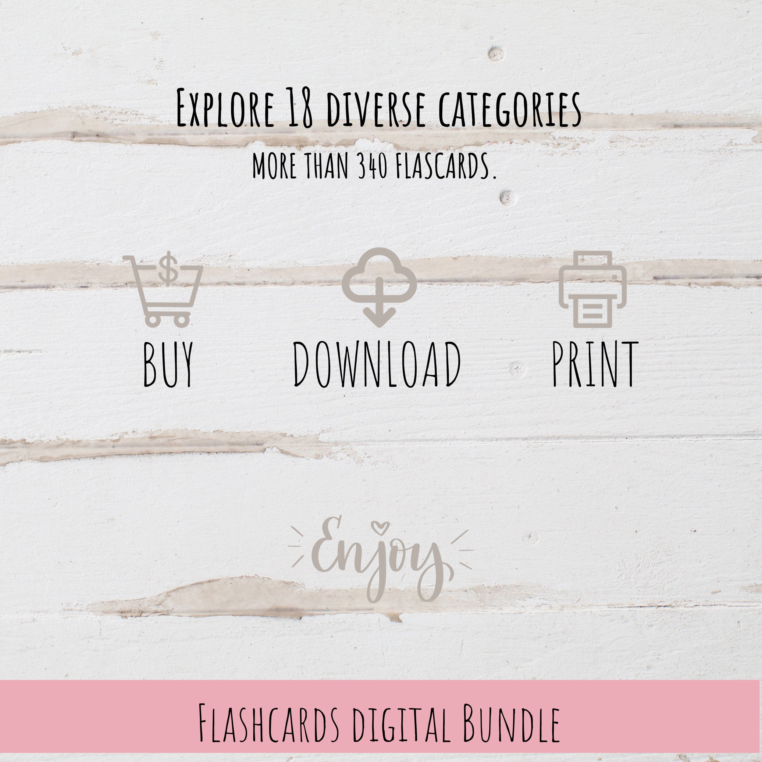 Ultimate Digital Flashcards Bundle Printable Kids English Flashcards