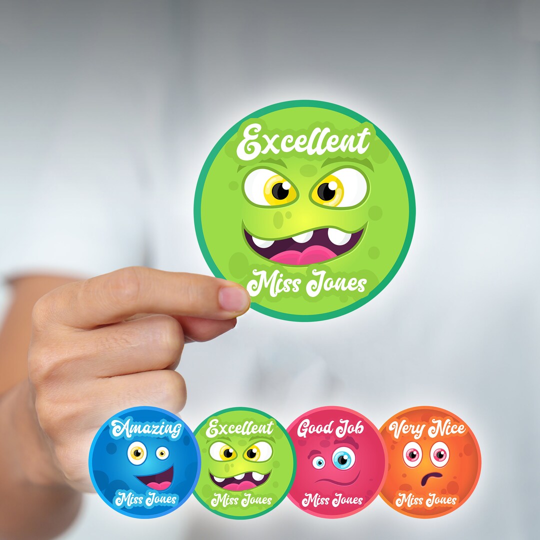 Personalised Teacher Stickers Award Stickers for Children School ...